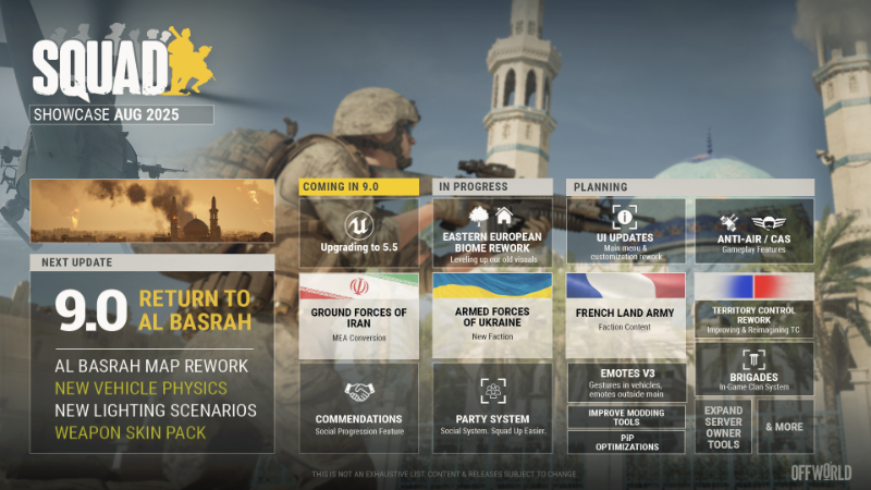 Squad - Letter from the Squad Leader - August 2025 - Steam News