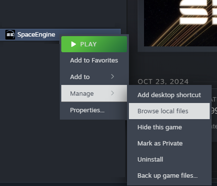 0.990.48.2040 Public Beta · SpaceEngine update for 17 January 2025 · SteamDB