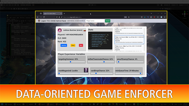 Legion TD 2 - Multiplayer Tower Defense - Developer Blog: Data-Oriented Game Enforcer - Steam News