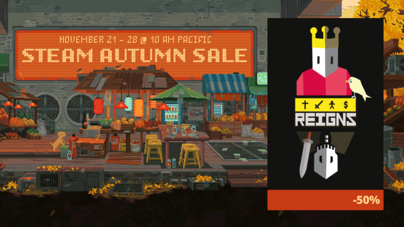 Reigns - The ReignsVerse is in the Autumn Sale & more - Steam News