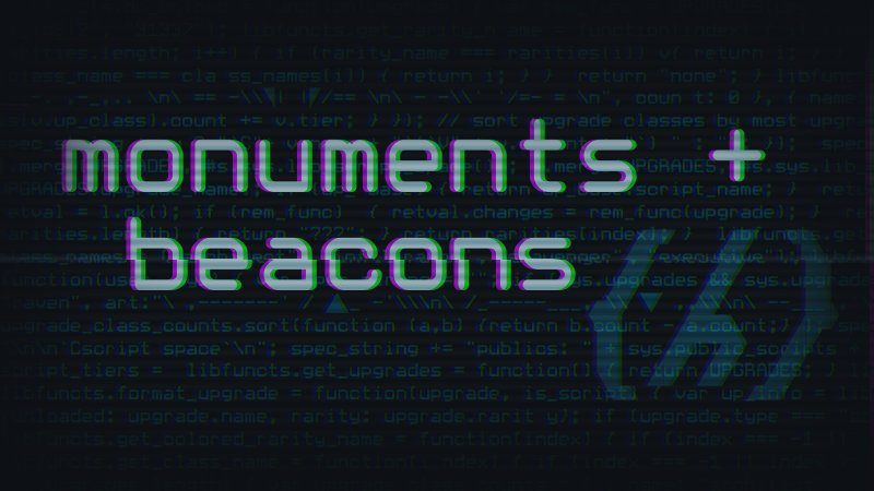 hackmud - Monuments + Beacons - New Season Start Date - Steam News