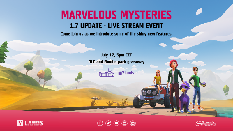 Ylands - MARVELOUS MYSTERIES - Live Stream! - Steam News