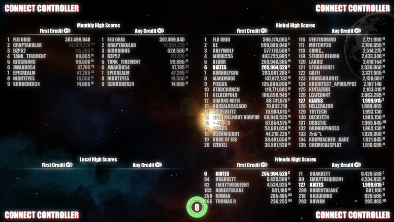 Solaroids - Monthly High Scores - July 2025 / August Challenge - Steam News