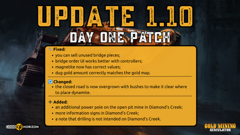 Gold Mining Simulator - Gold Mining Simulator 1.10 – Day 1 Patch ...