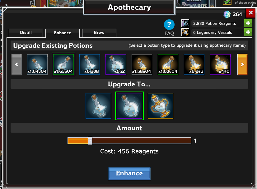 Brew new potions of your choice, using Potion Reagents and Legendary ...
