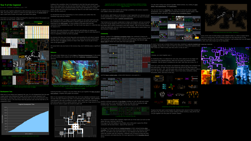 Cogmind - Annual Review: Year 9 of the Cogmind - Steam News