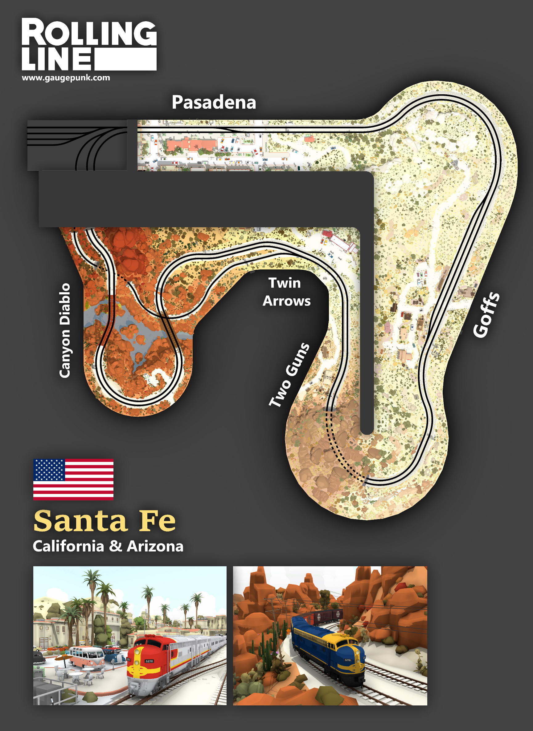 A tour of the Santa Fe layout