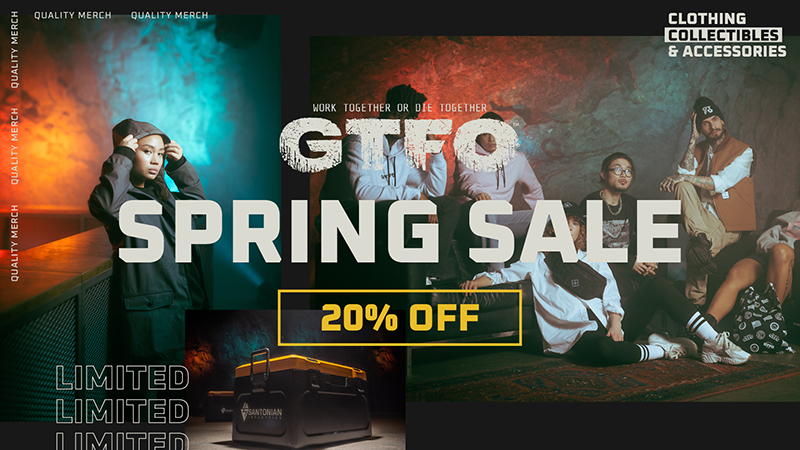 GTFO - Merch Spring Sale - 20 % off! - Steam News