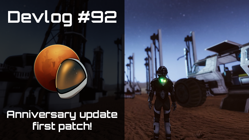 Occupy Mars: The Game - Devlog #92 - first Anniversary update patch! - Steam News