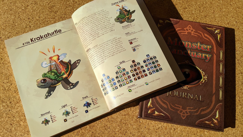 Monster Sanctuary - New Hardcover Monster Journals! - Steam News