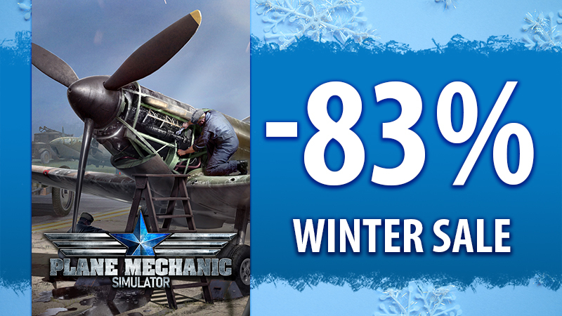 Steam :: Plane Mechanic Simulator :: Winter Sale Time: up to -90% on games!
