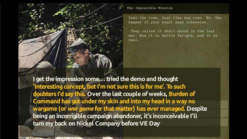 Burden of Command™ - Tally Ho Corner feels the Burden - Steam News