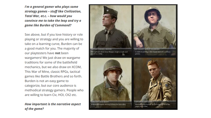 Burden of Command™ - Interview with Luke Hughes - Steam News