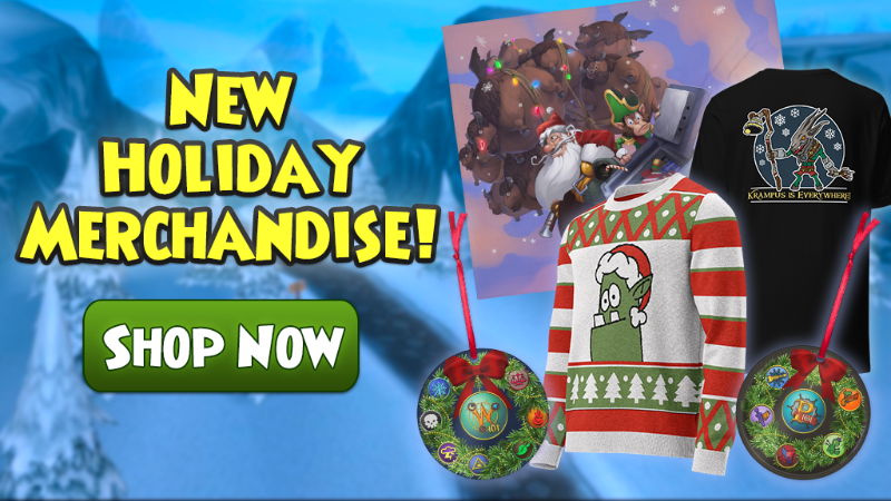 Wizard101 - New Holiday Merchandise! - Steam News