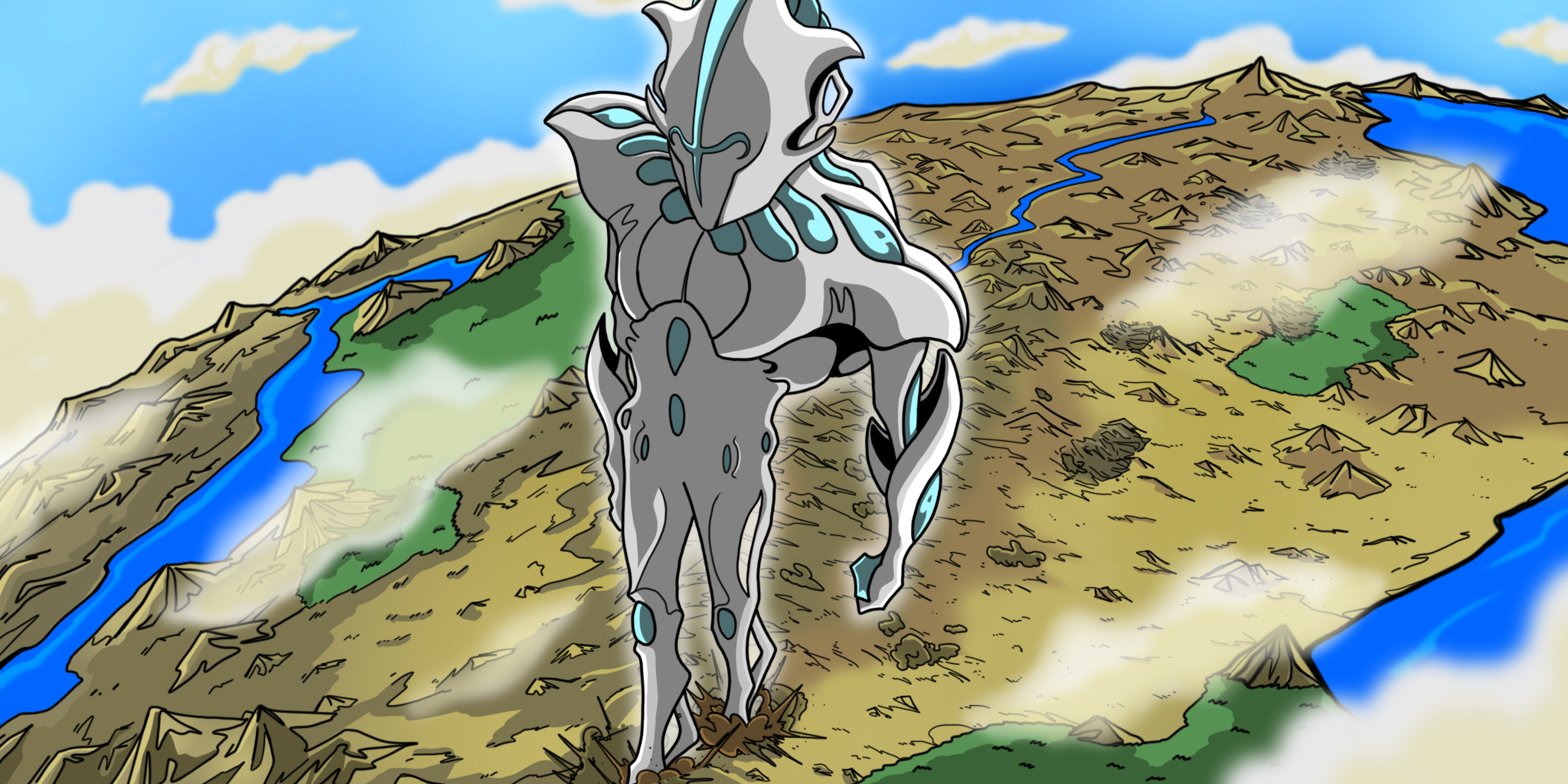 the wind titan is taking a stroll on his lands