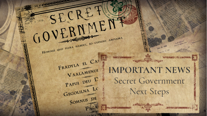 Steam :: Secret Government :: Secret Government - Next Steps