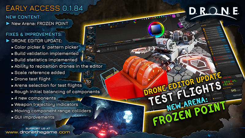 DRONE The Game - Update 0.1.84 - Drone Editor Test Flights - Steam News