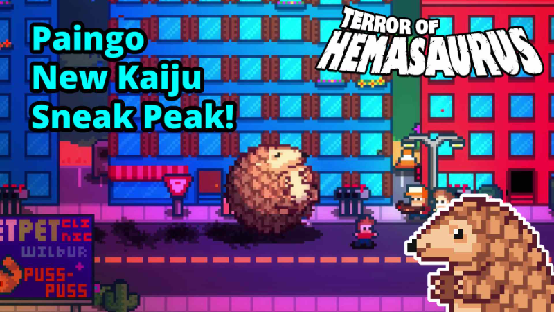 Terror of Hemasaurus - Sneak Peak of Paingo: The kaiju pangolin! | In ...