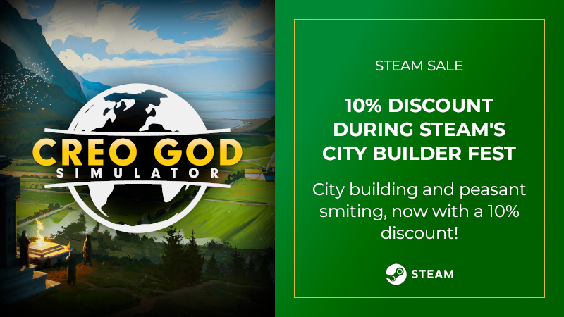 Creo God Simulator - Save 10% on Creo During Steam's City Builder ...