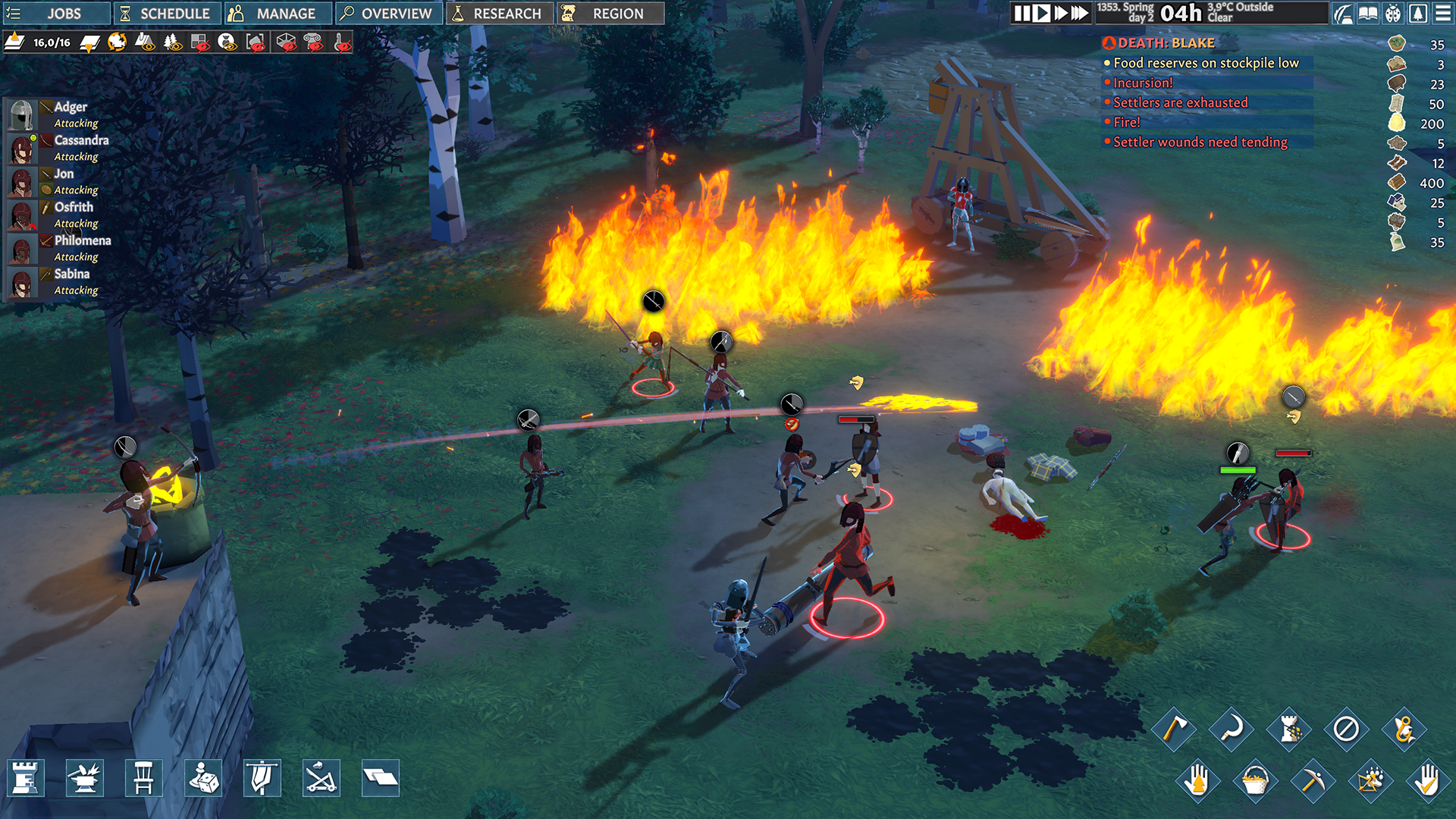 Both enemies and your settlers can utilize fire in combat. Here is how: