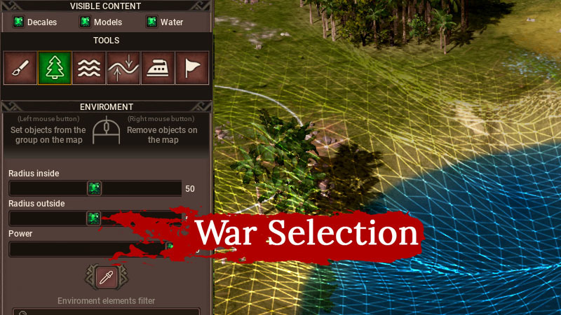 War Selection - Map Editor. Tutorial missions. Visual changes, bug ...