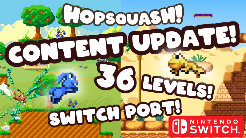 HopSquash! - Content Update! And Switch Port! - Steam News