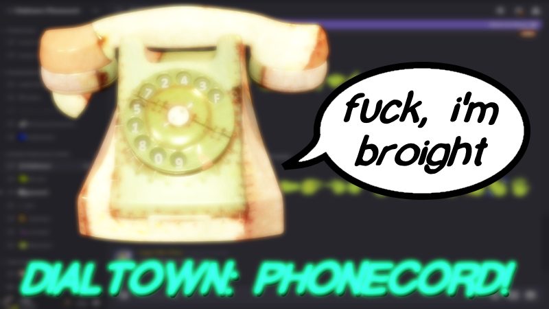 Dialtown: Phone Dating Sim - There's now a Dialtown Discord server ...