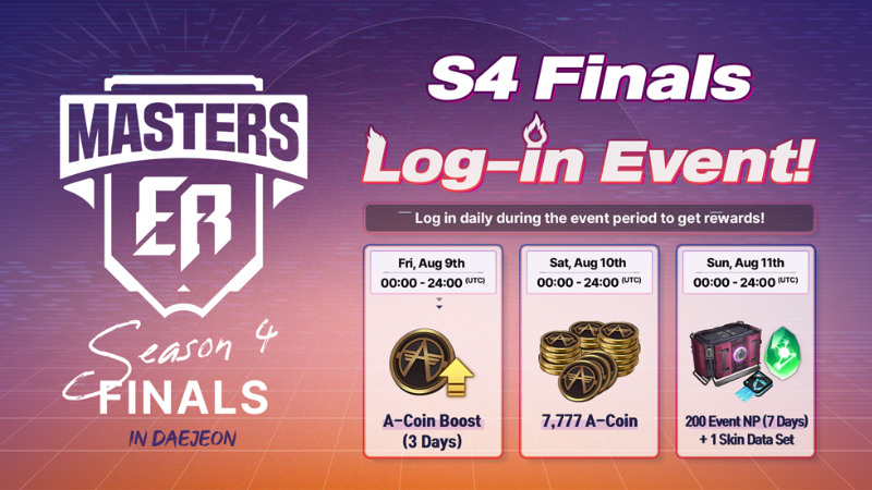 Steam :: Eternal Return :: S4 Finals Log-in Event!