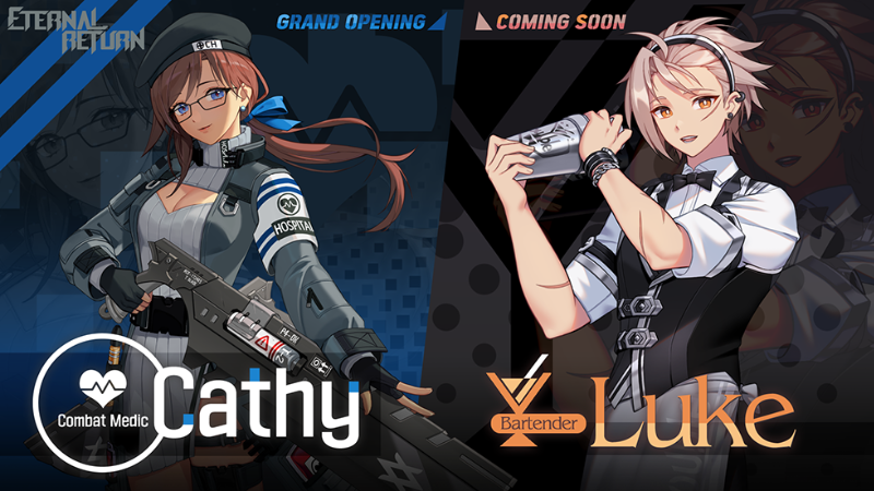 Eternal Return - Jan, Combat Medic Cathy, Bartender Luke and Yuki ...