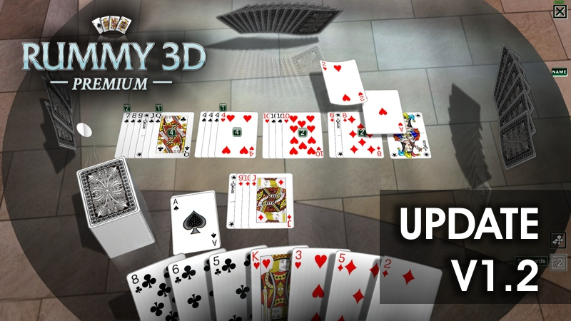 Rummy 3D Premium - Major Update V1.2 released - Steam News