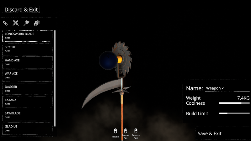Forge and Fight! - Devlog - Our Weapon Philosophy - Steam News