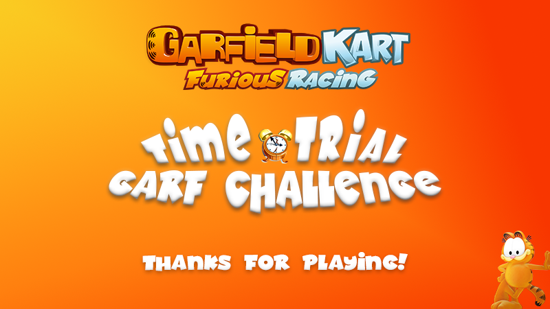 Garfield Kart - Furious Racing - 🍕 Time Trial Garf Challenge Winner ...
