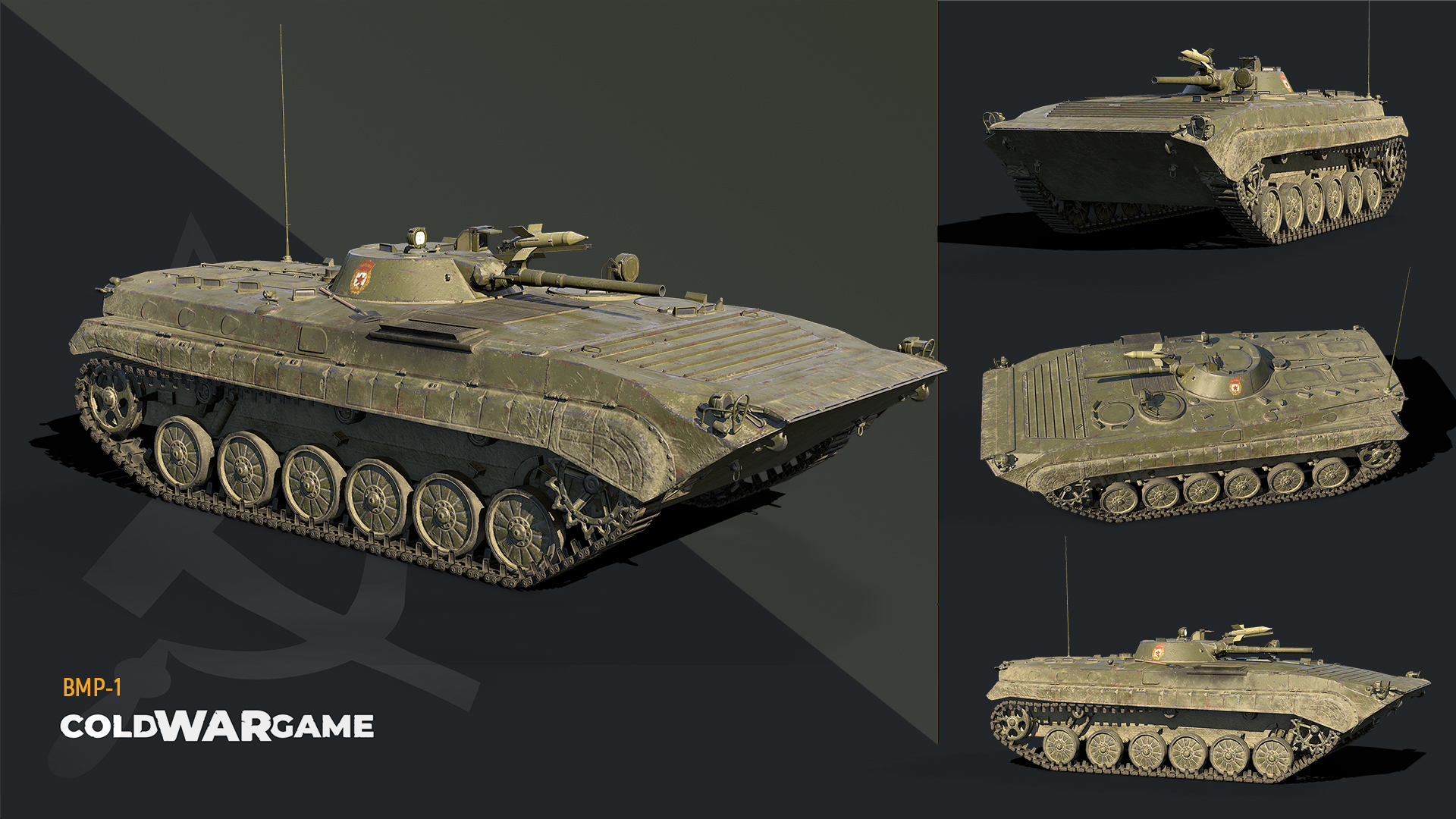 The BMP-1 is a Soviet tracked infantry fighting vehicle.