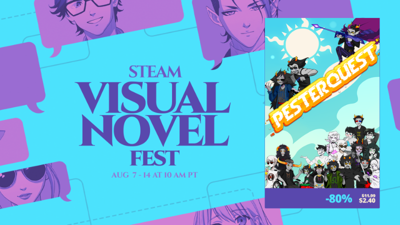 Steam :: Pesterquest :: 📖Pesterquest On Sale for Steam Visual Novel Fest!