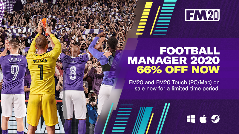 Football Manager 2020 - Get 66% off Football Manager 2020 - Steam News
