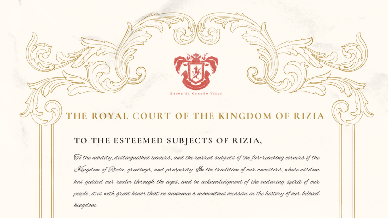 Suzerain - Invitation to the Coronation of King Romus Toras - Steam News
