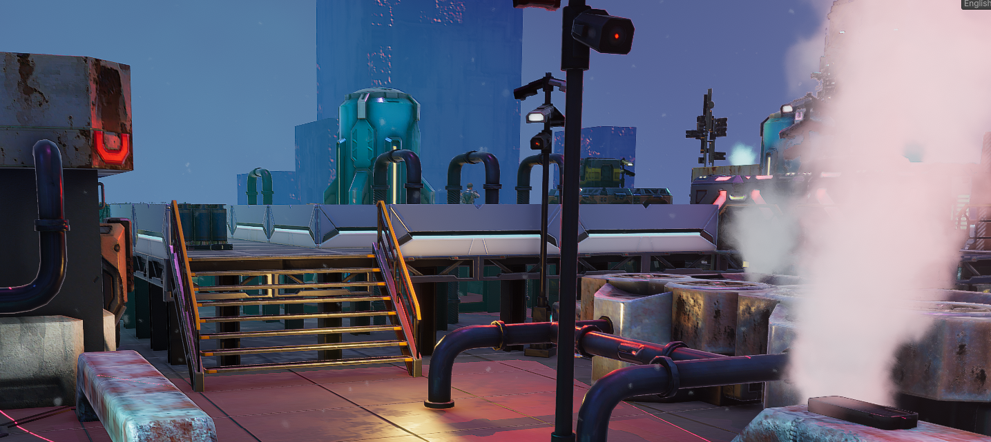 Update #225: Weekly Map Release "Rooftop Hoverport" · Cyber Knights ...