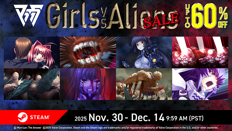 Muv-Luv Girls VS Aliens Sale Now Live!