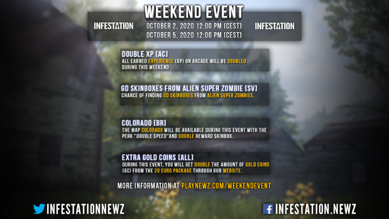 Infestation: Battle Royale - Weekend Event! - Steam News