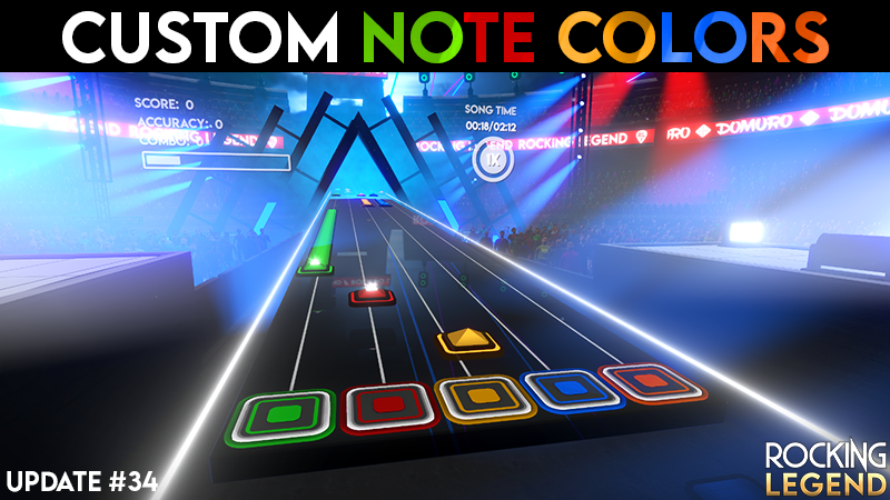 Rocking Legend - Custom note colors! - Steam News