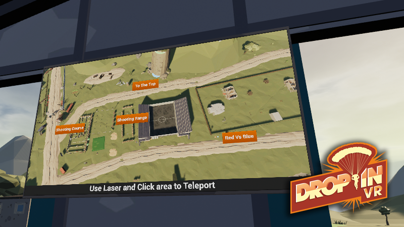 Drop In - VR F2P - Added Map and Teleport Wall to Lobby! Additional ...