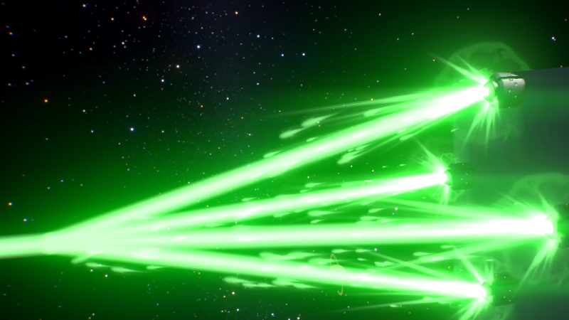 Starship EVO - [New build - EXPERIMENTAL] 25w25a: Merging beams, laser ...