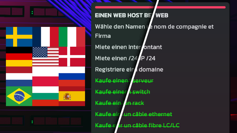 Web Host Simulator - Alpha 221215: 11 new languages, gameplay improvements, bug fixes and more ...
