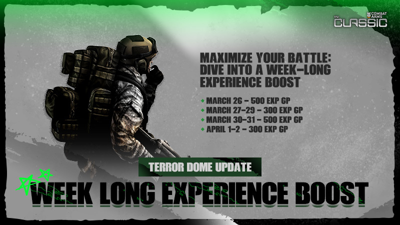 Combat Arms: the Classic - WEEK LONG EXP BOOST! - Steam News