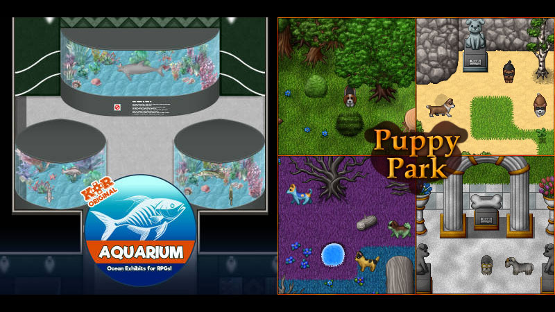 RPG Maker MZ - New DLC: KR Aquarium Tileset, Puppy Park - Steam News
