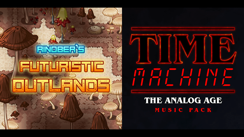 RPG Maker MZ - New DLC: Rinobers Futuristic Outlands, Time Machine ...