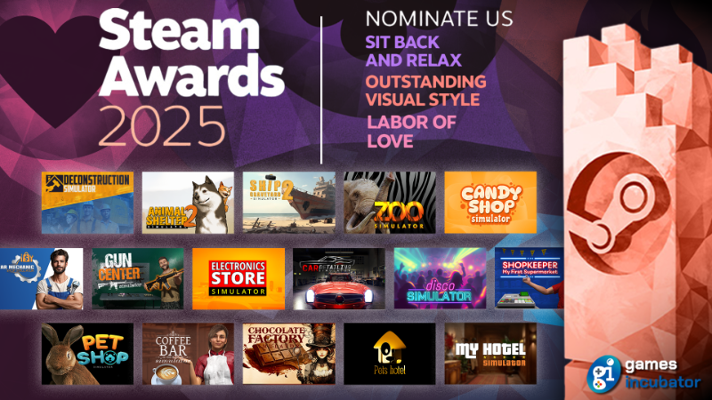 Games Incubator - Our Games on Steam Awards 2025! 🏆 - Steam News
