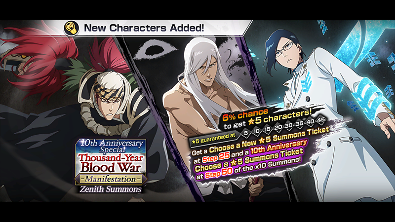 BLEACH Brave Souls - 10th Anniversary Special Thousand-Year Blood War ...