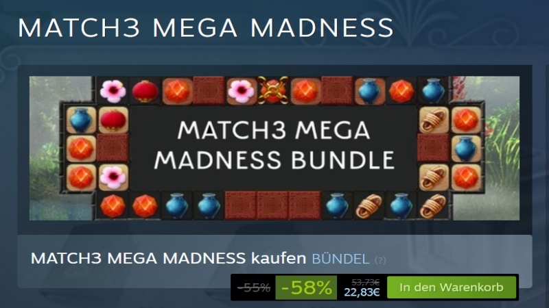 Wave of Time - Buy the "Match3 Mega Madness Bundle" on Steam! - Steam News