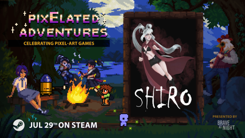 Shiro - Shiro is joining присоединится к PixElated Fest 29 июля! - Steam News